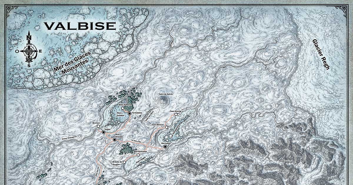Icewind Dale carte en français | JDR Ninja